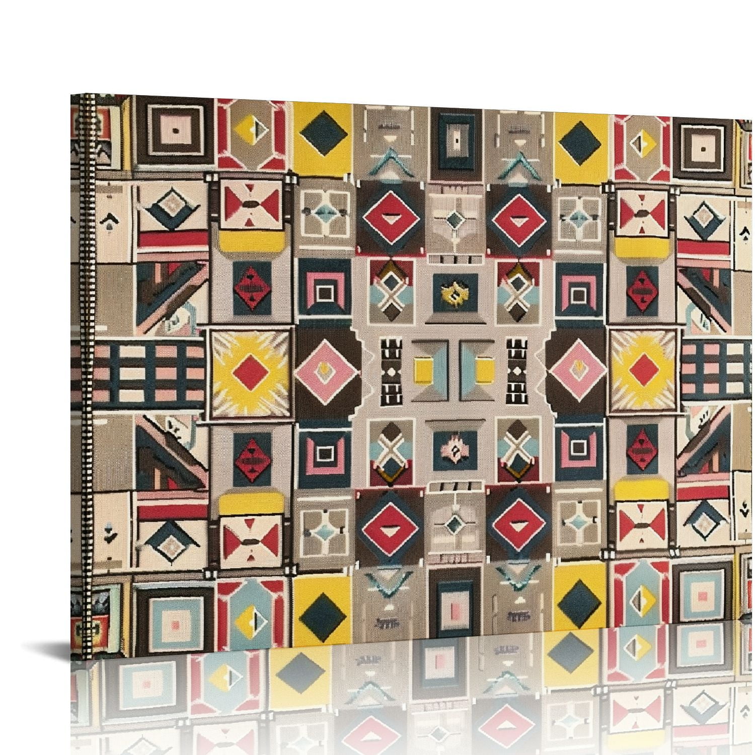 Orinice Squares Pattern Rug Fine Art Aesthetic Poster Print Wall ...