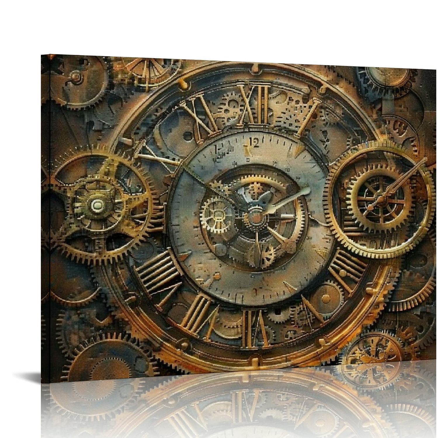 Orinice Steampunk Gears Clock Fine Art Aesthetic Poster & Print Wall ...