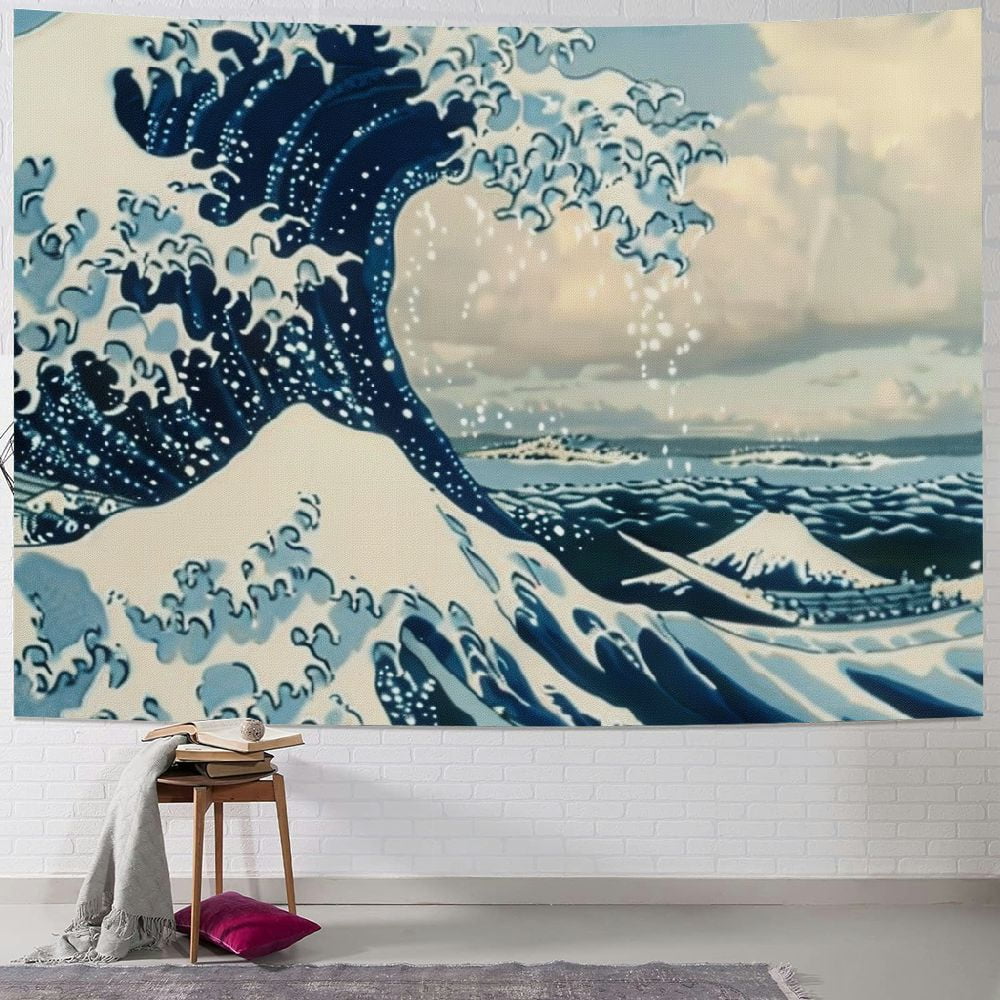 Orinice Wave Ocean Sky Tapestry Wall Hanging Unique Style Graphic ...