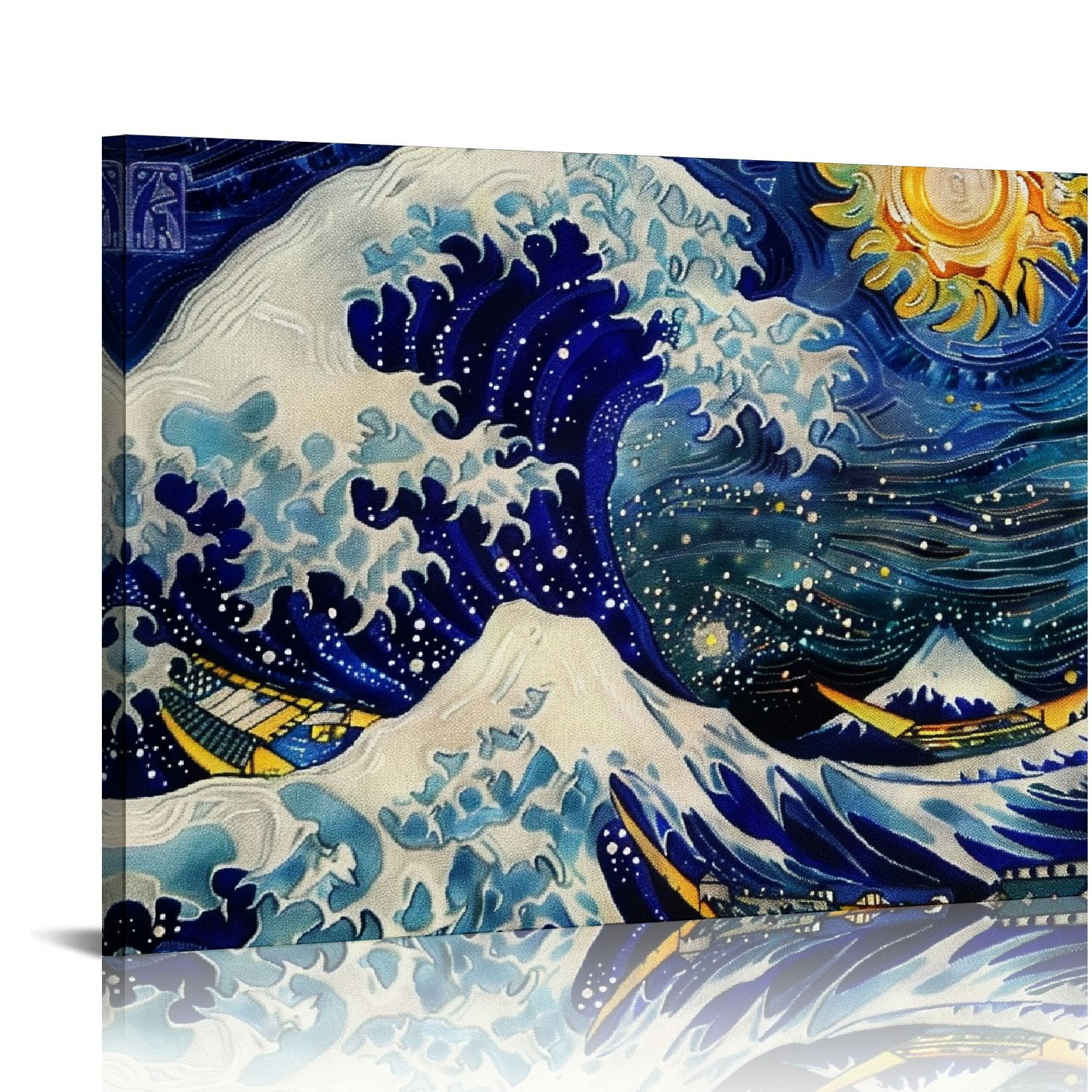 Orinice Wave Sun Starry Night Fine Art Aesthetic Poster & Print Wall ...