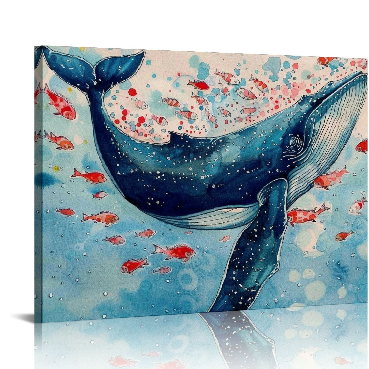 Orinice Whale Fish Tail Fin Fine Art Aesthetic Poster & Print Wall ...