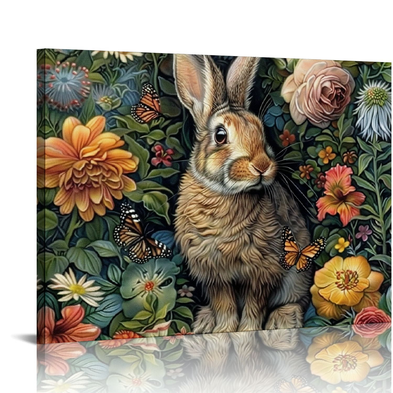 Orinice William Morris Wall Art Animals,William Morris Framed Canvas ...