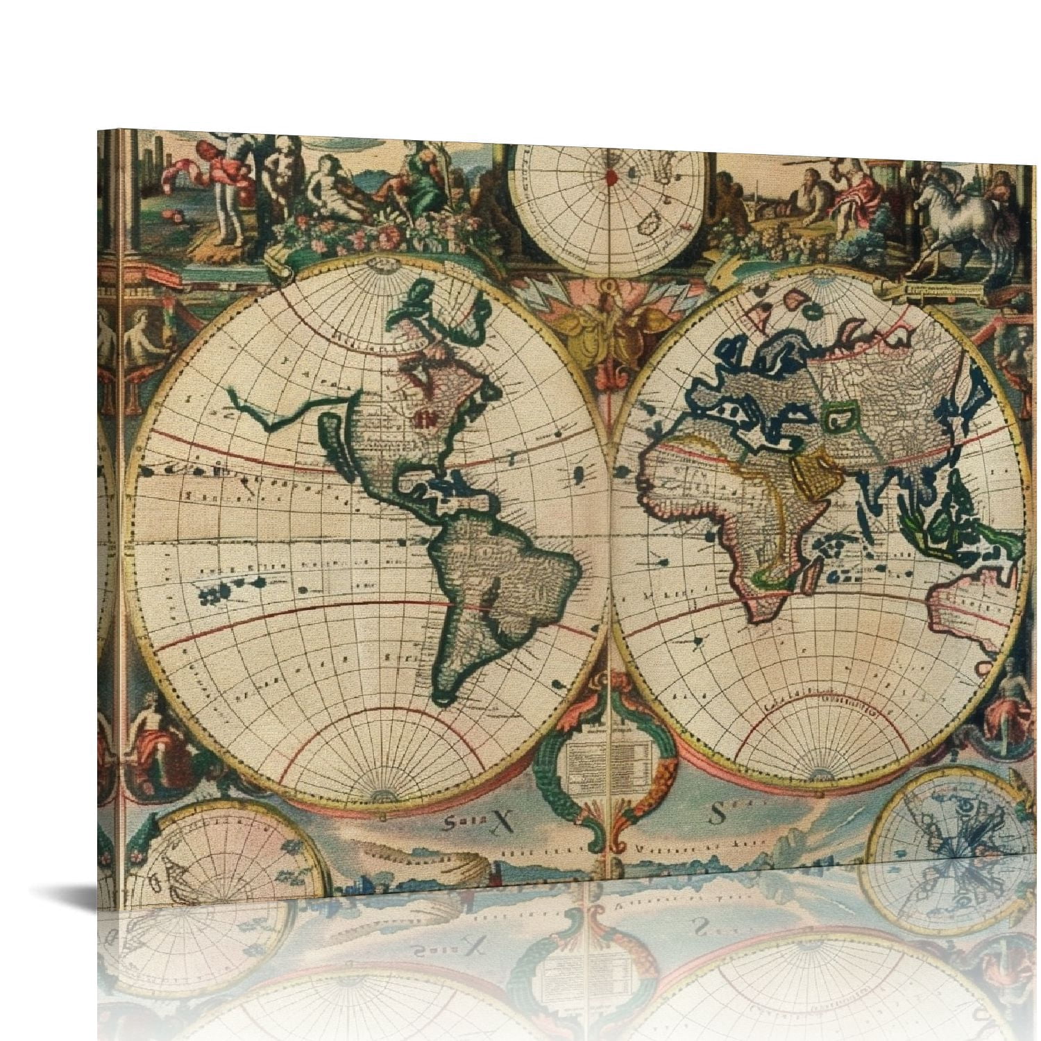 Orinice World Map Fine Art Aesthetic Poster & Print Wall Painting for ...