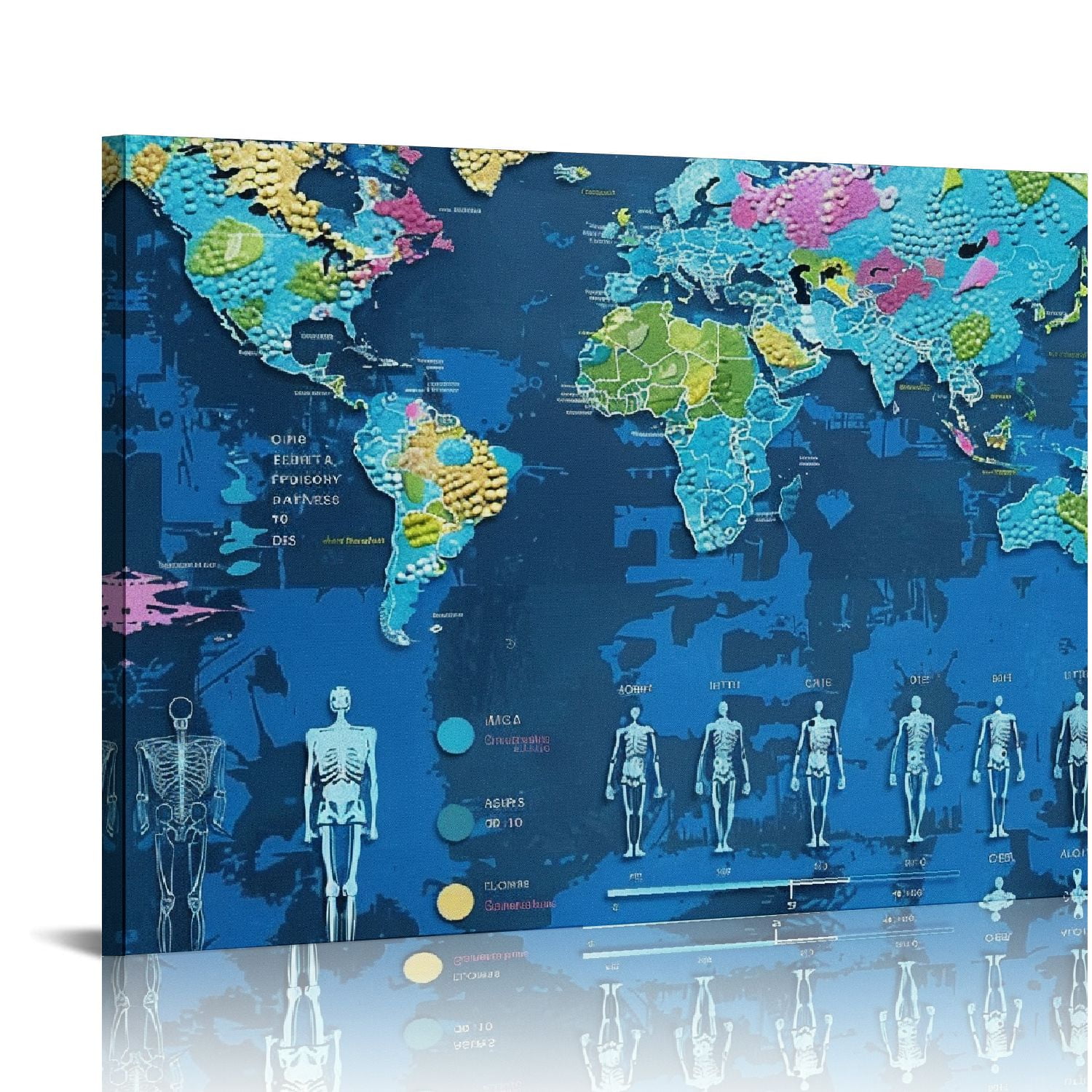 Orinice World Map Fine Art Aesthetic Poster & Print Wall Painting for ...