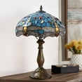 Orinova Tiffany Style Table Lamp Rose Bedside Desk LED Lamp Shades ...