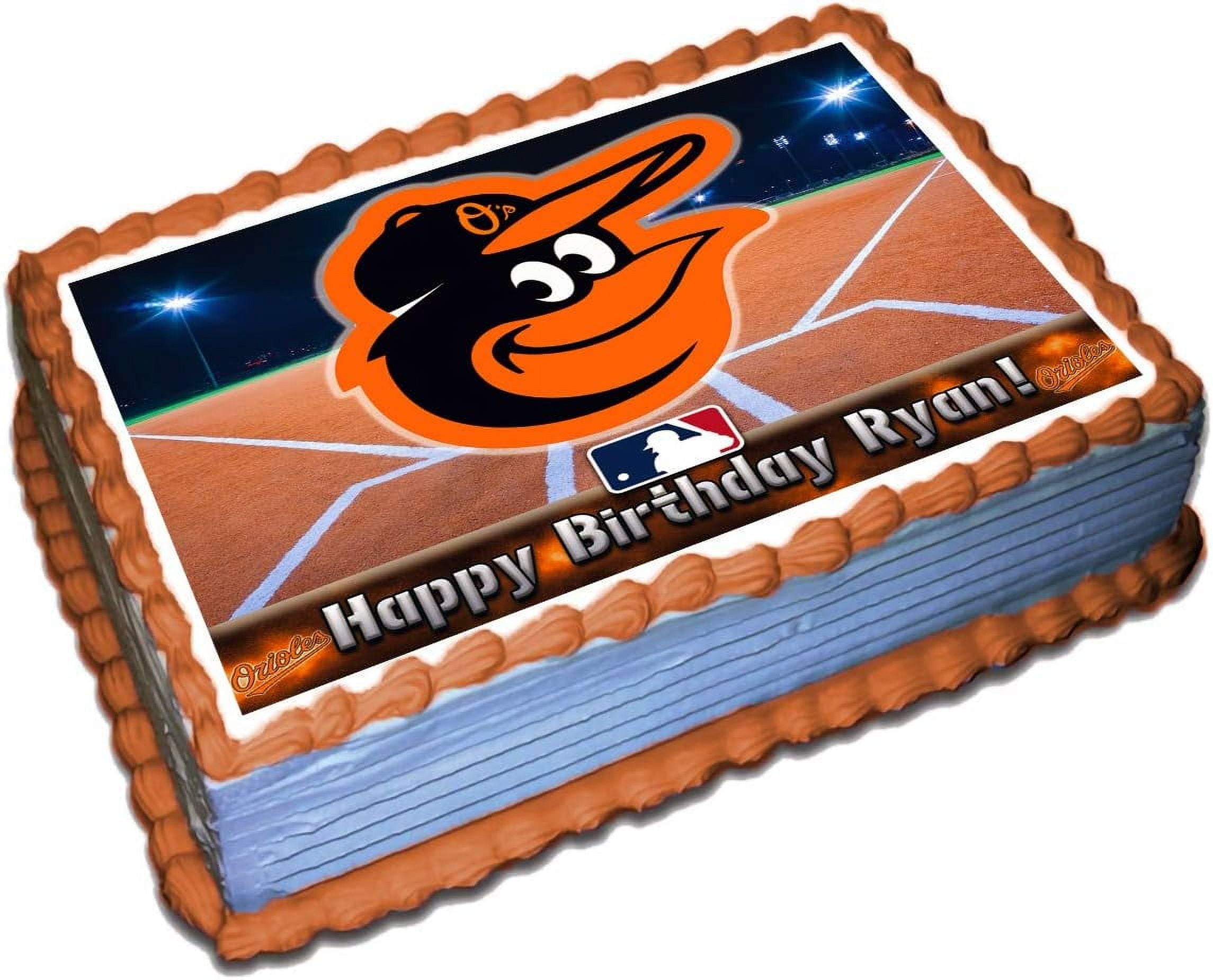 Orioles Cake Topper 1/4 8.5 x 10.5 Inches Birthday Cake Topper ...
