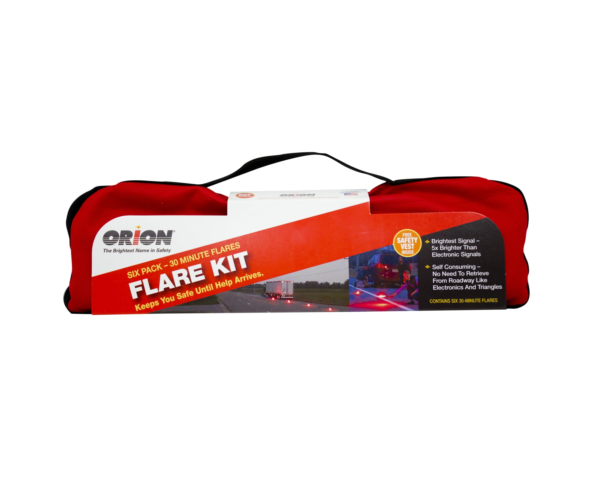 Orion 30 Minute Road Flares, 6 Count - Walmart Business Supplies