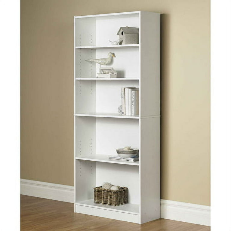 White bookshelf wide store