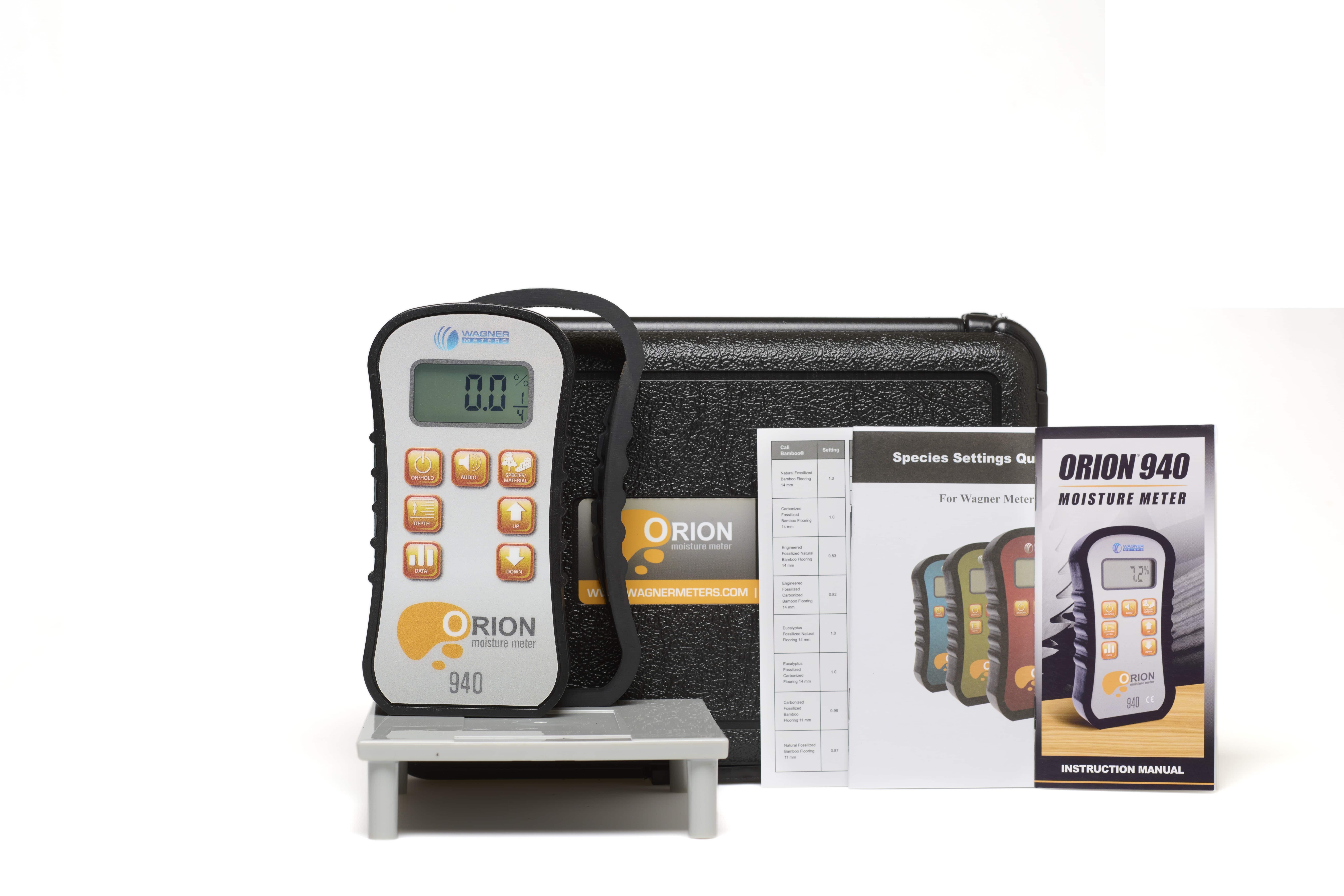 Orion 940 Digital Pinless Wood Moisture Meter Kit with Data Collection ...