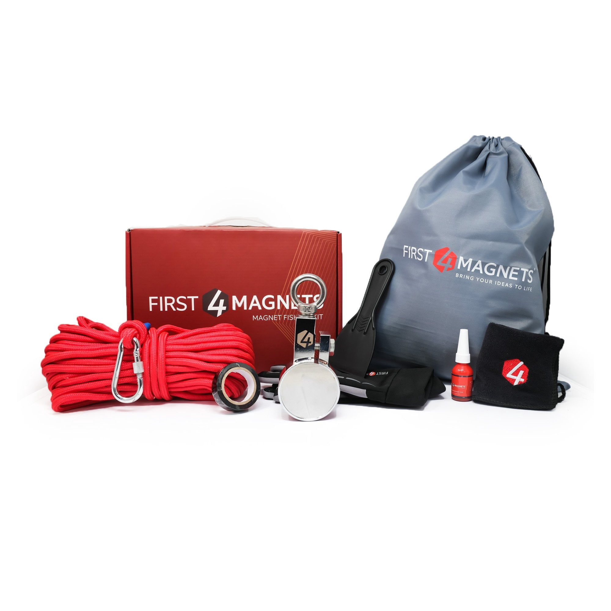 Orion A330 Double-Sided Clamp Magnet Fishing Kit - 1,521lbs Pull ...