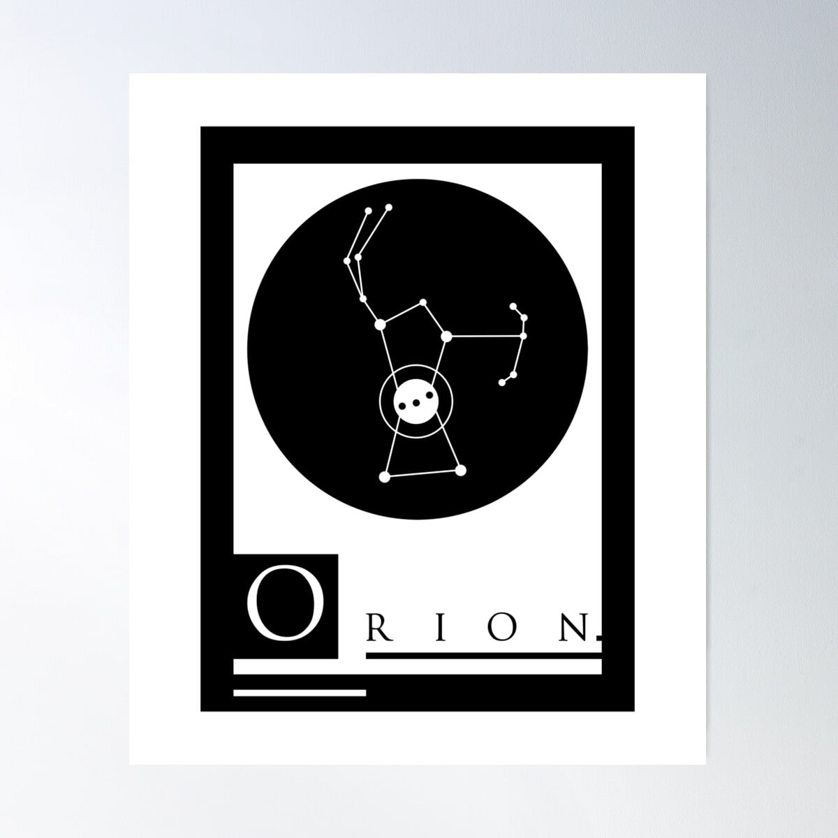 Orion Blk Poster Wall Art, Modern Wall Decor For Living Room Bedroom, 24x36 UNFRAMED - Walmart.com