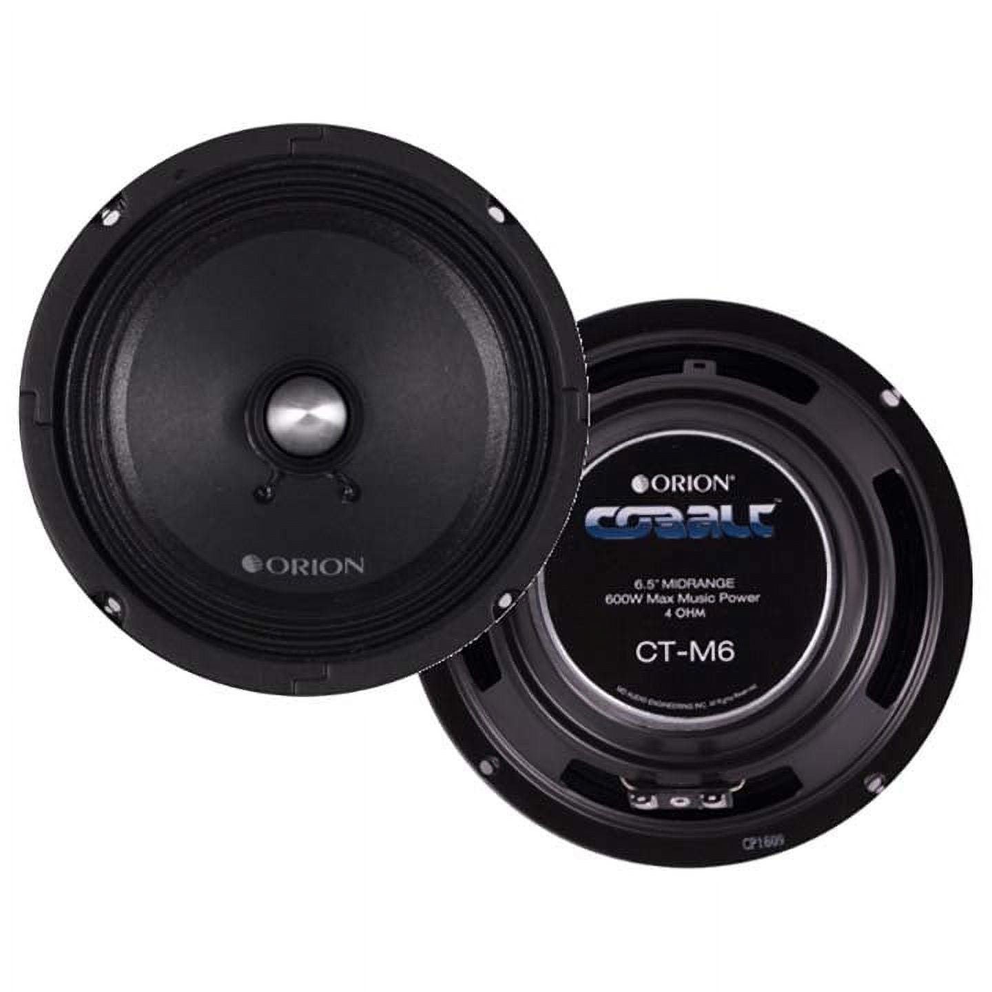 Orion Cobalt 6.5" Midrange 600 Watts Pair packed - Walmart.com