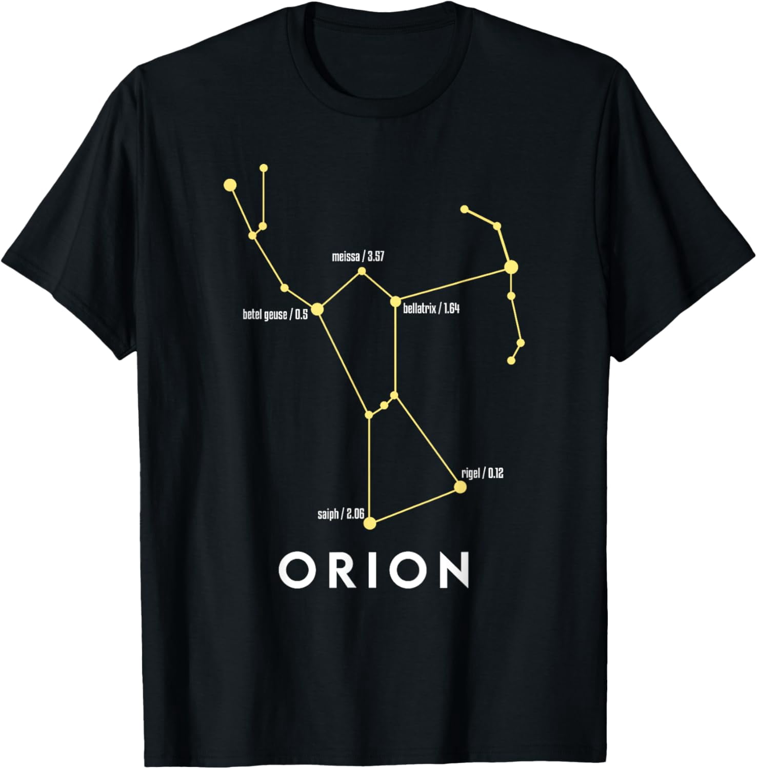 Orion Constellation Astronomy Lover Stargazing T-Shirt men and women ...