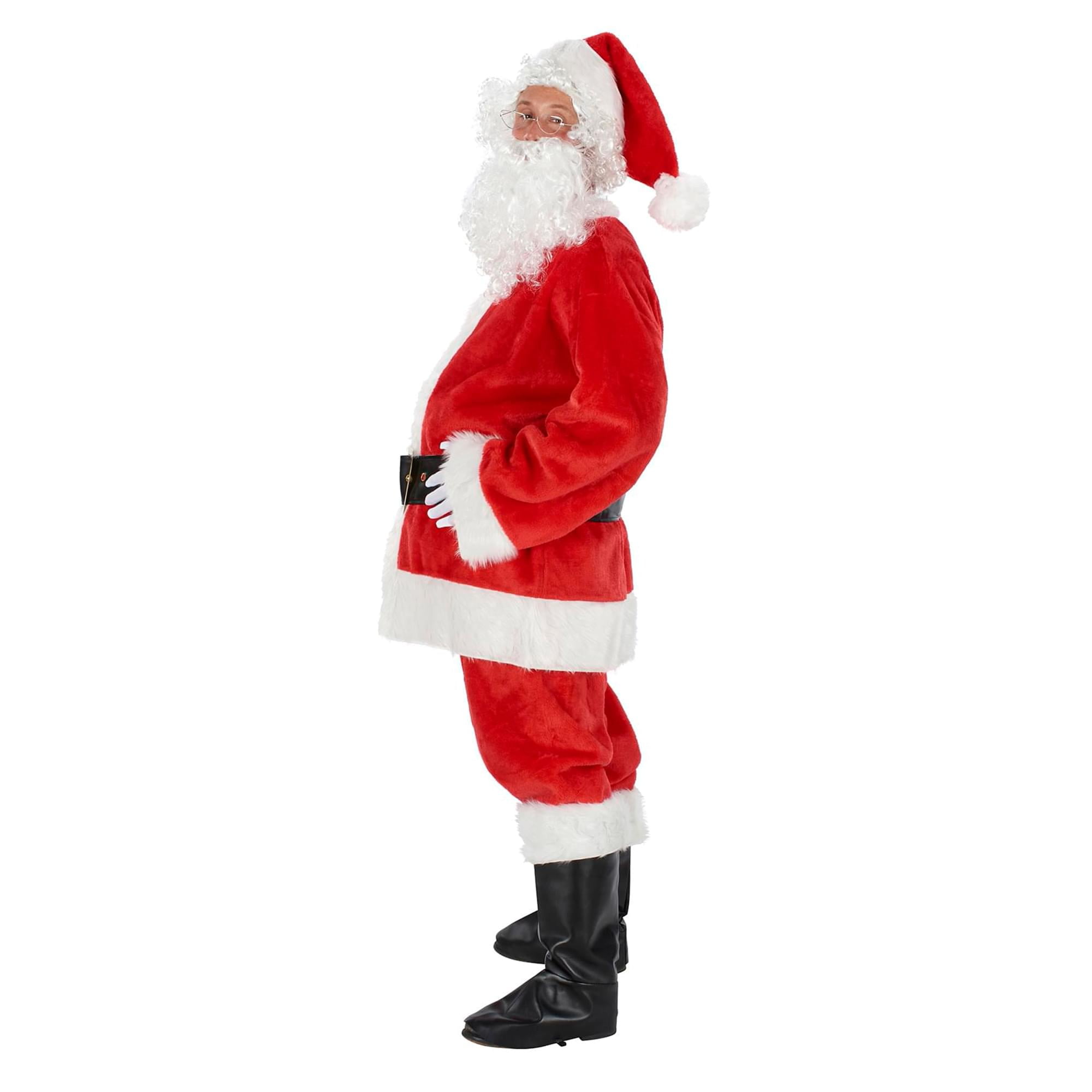 Orion Costumes Deluxe Plush Santa Adult Costume | Large Male - Walmart.com