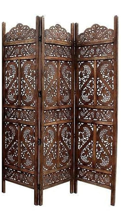 Orion Craft Wooden Room Partition for Living Room 4 Panels Tree Design ...