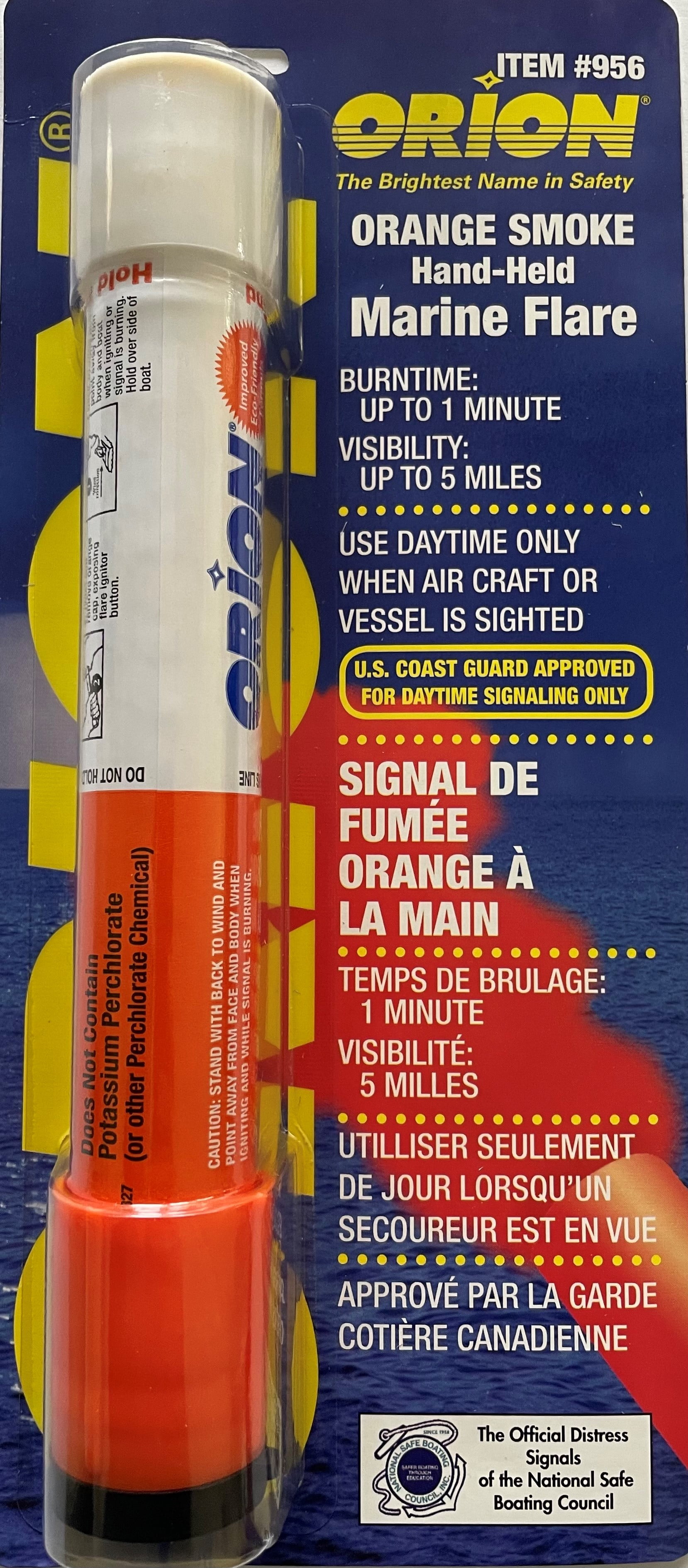 Orion Handheld Smoke Marine Accessory, Orange Emergency Signal for Boat ...