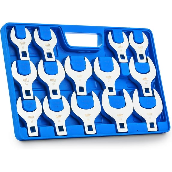 Orion Motor Tech 14pc Jumbo Crowfoot Wrench Set, Metric Crows Foot ...