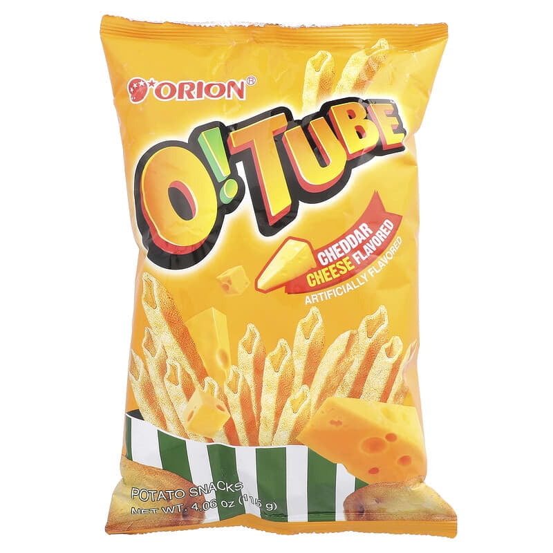 Orion, O! Tube, Potato Snacks, Cheddar Cheese, 4.06 oz Pack of 2 ...