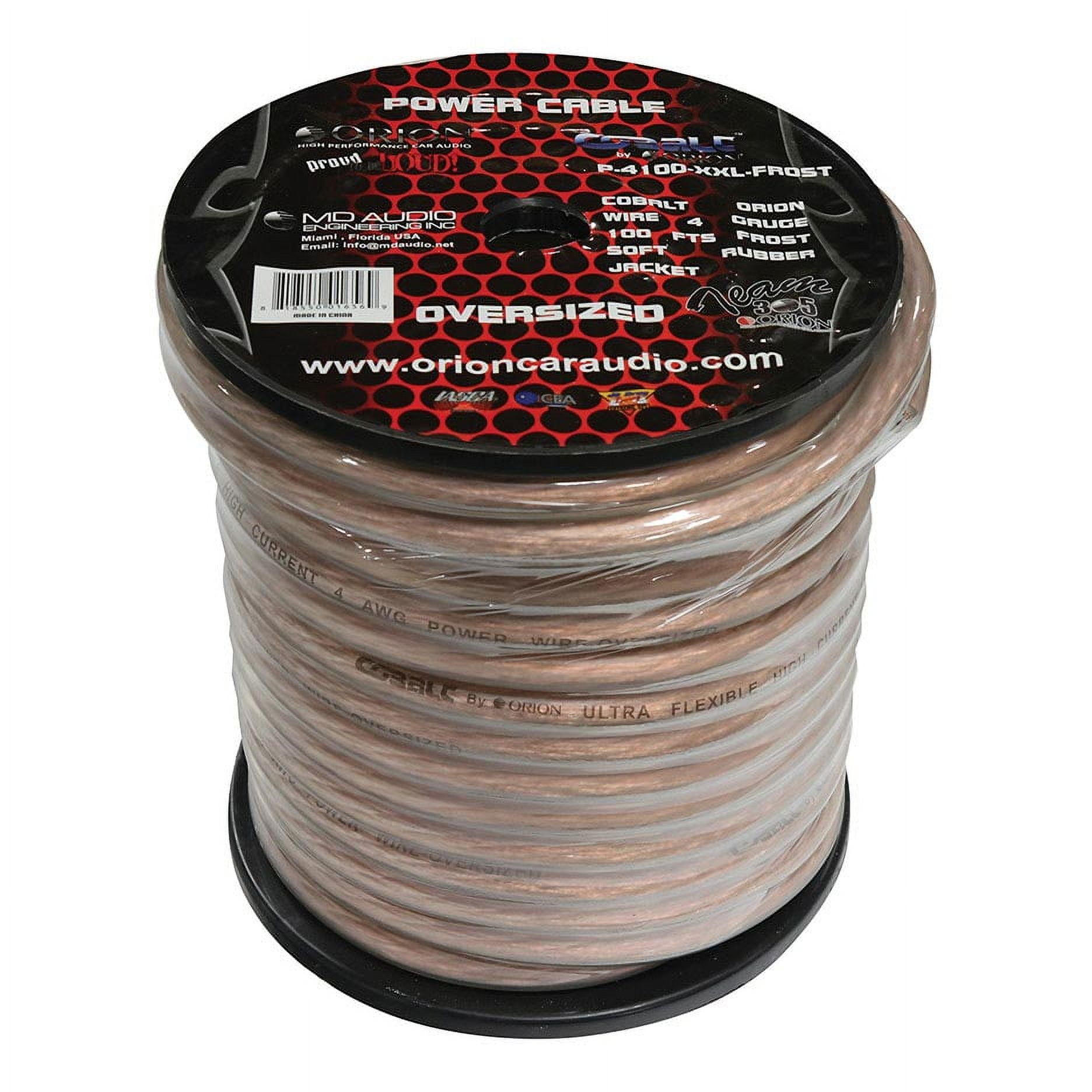 Orion Cobalt 4 Gauge Oversize Wire 100 ft Frost - Walmart.com