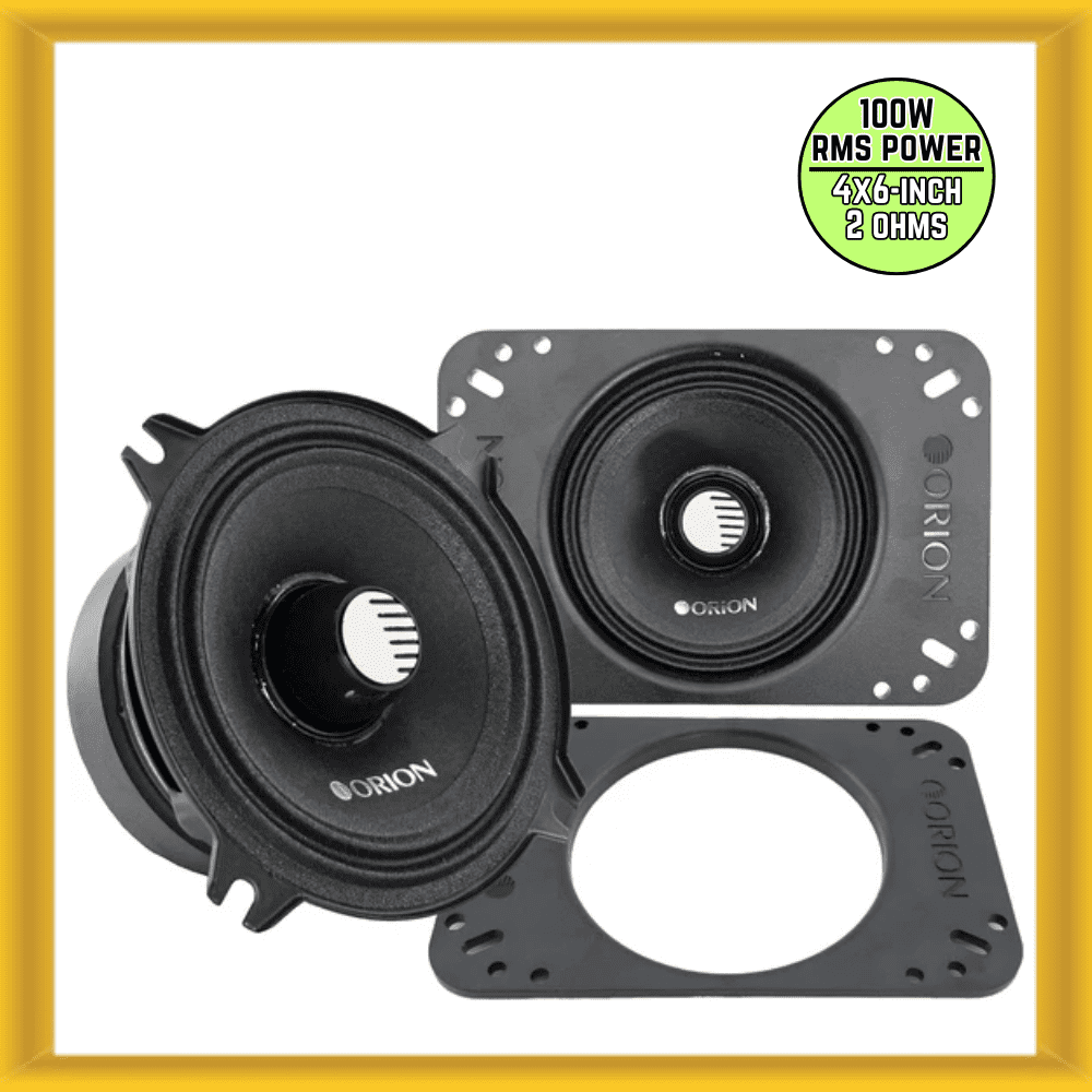 Orion Pro Audio Cobalt 4x6" 100W RMS Power Midrange Bullet Car Speakers (PAIR) - Walmart.com