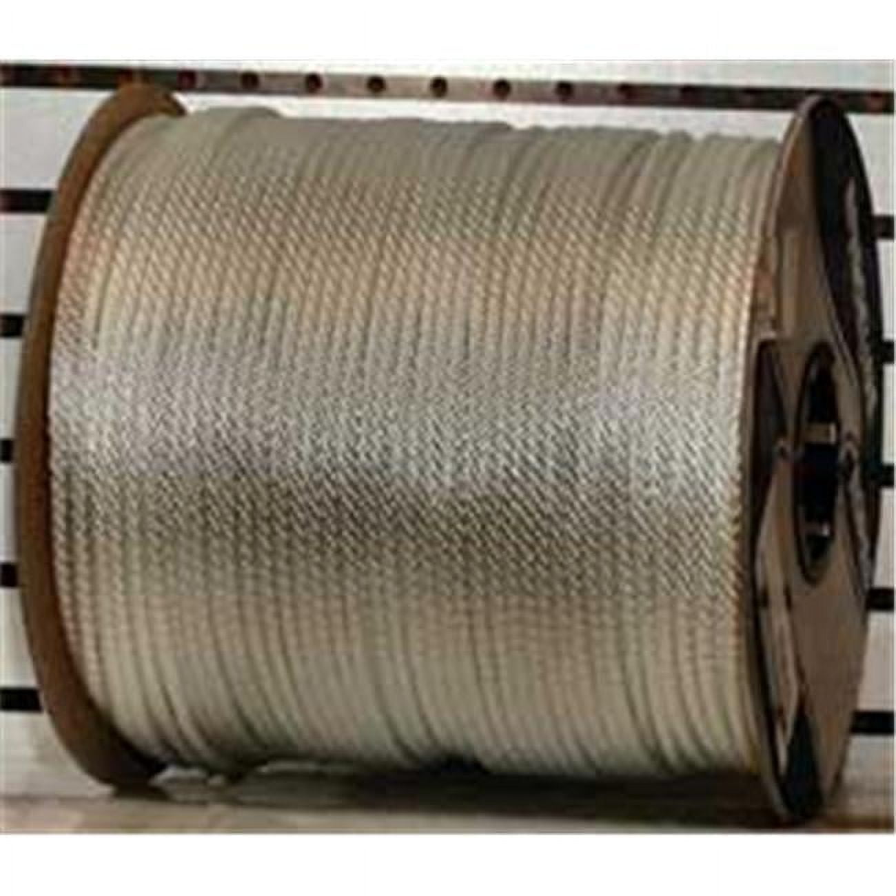 Solid Braid Ropes, 1,238 lb Cap., 1,000 ft, Nylon (Polyamide), White ...