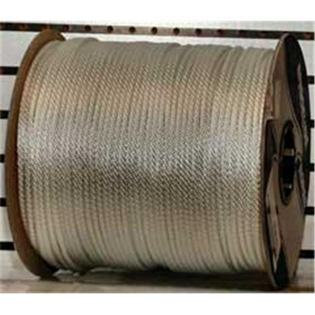 Solid Braid Ropes, 1,238 lb Cap., 1,000 ft, Nylon (Polyamide), White ...