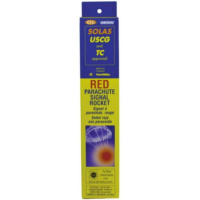 Orion Safety 800, Red Parachute Signal Rocket, Solas. Rocket Signals ...