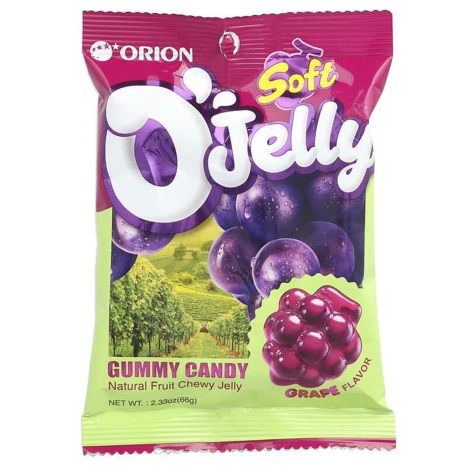 Orion, Soft O'Jelly Gummy Candy, Grape, 2.33 oz Pack of 3 - Walmart.com