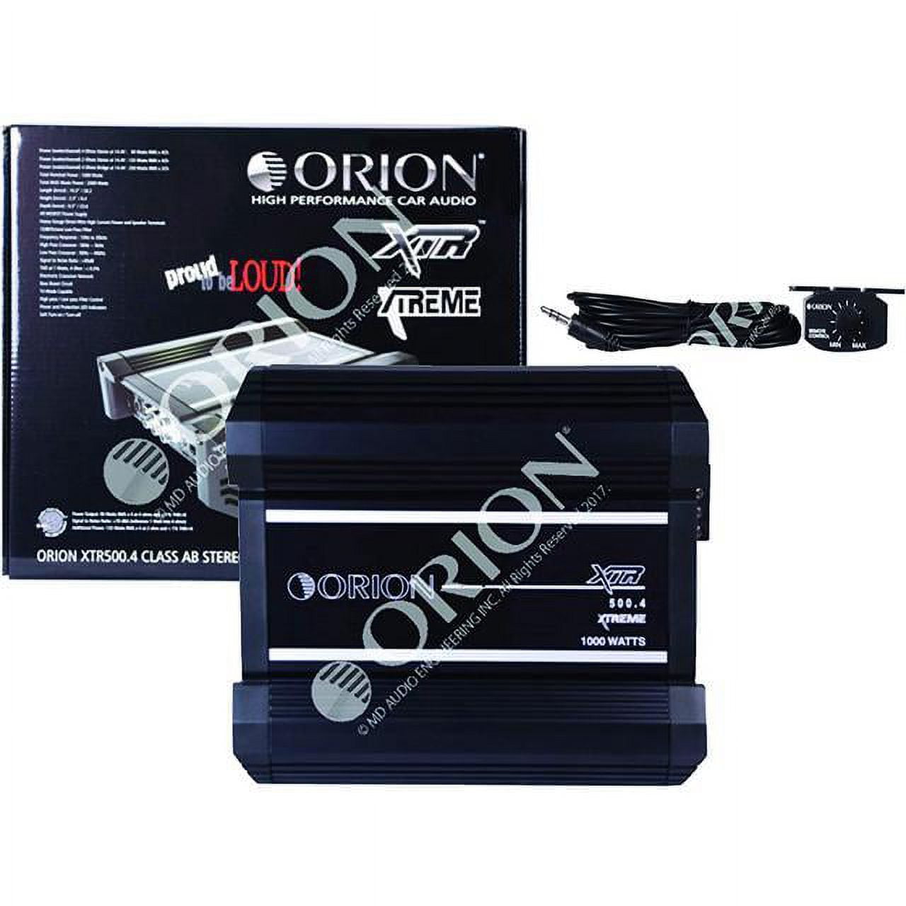 Orion 4 Channel Amplifier 2000 Watts Max 4 Ohm Class AB XTR Series ...