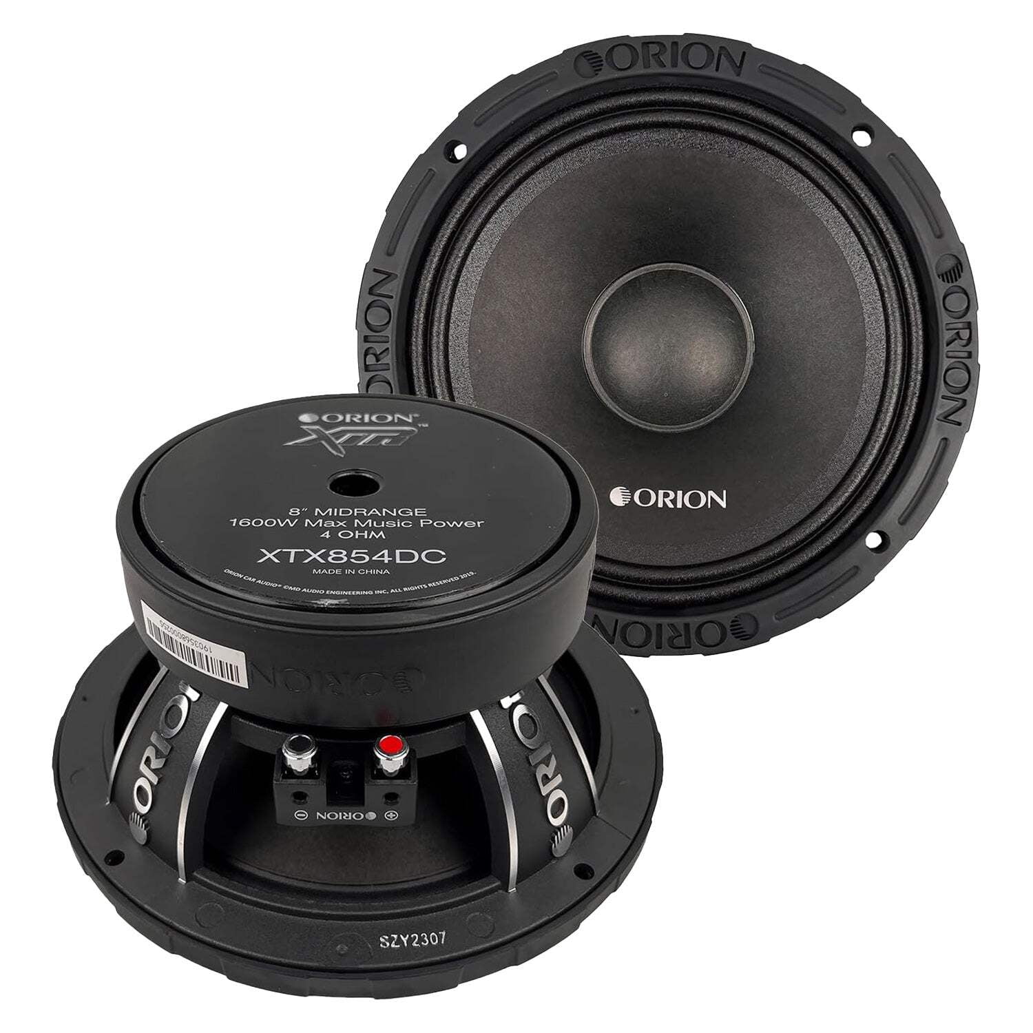 Orion XTX854DC XTR Series 8" 1600W Max 4-Ohm Dust Cap Midrange Speakers ...