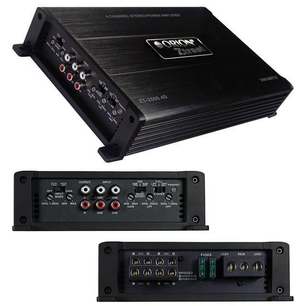 Orion ZO2000.4 ZTREET Series 2000 Watts Amp 4 Channel Car Speakers ...