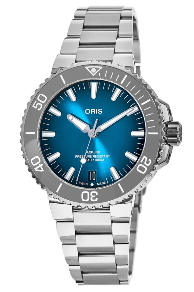 Oris Aquis Date Automatic Diver's 01-733-7732-4155-07-8-21-05PEB 300M ...
