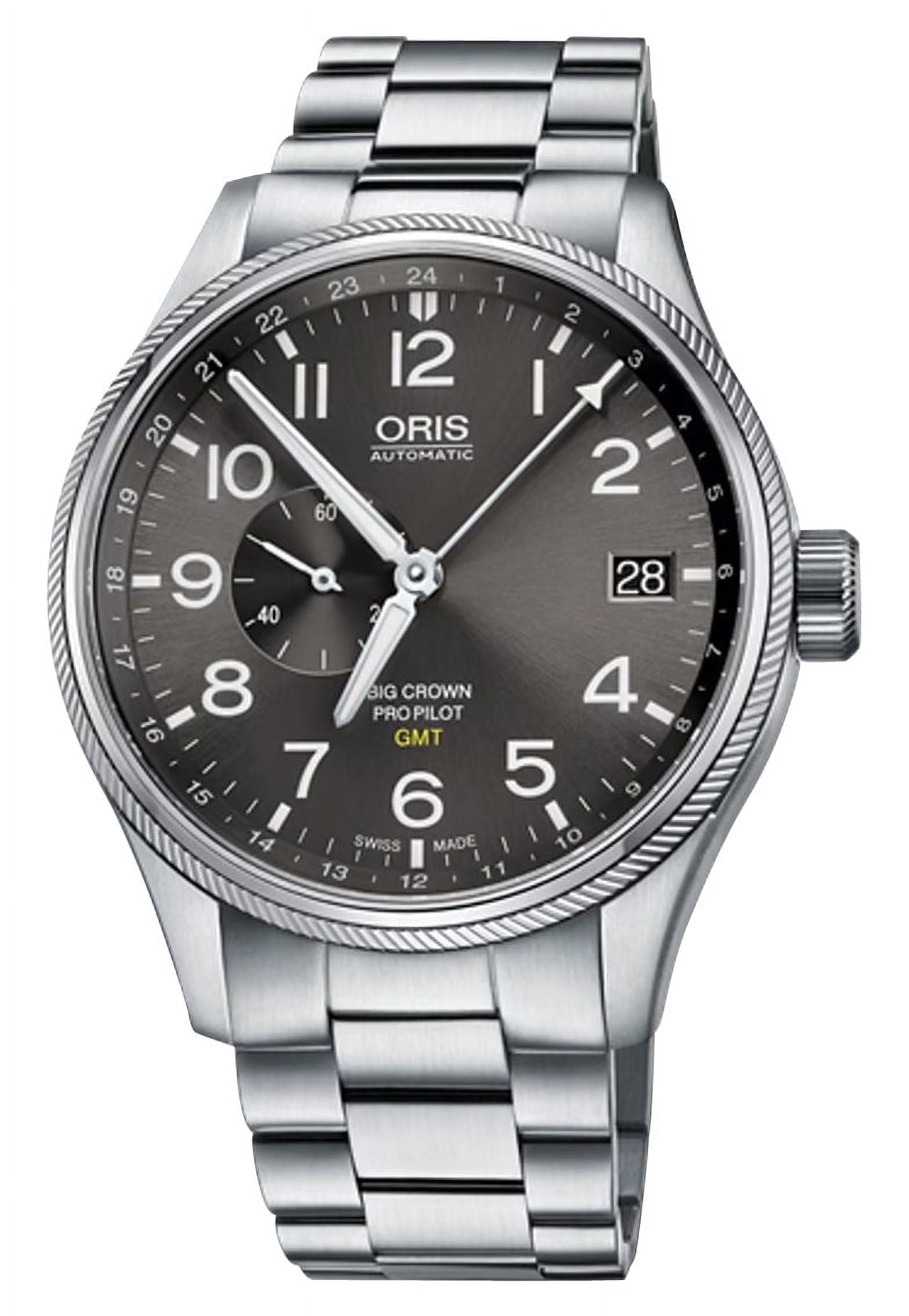 Oris Big Crown ProPilot GMT Automatic Stainless Steel Gray Dial Date ...