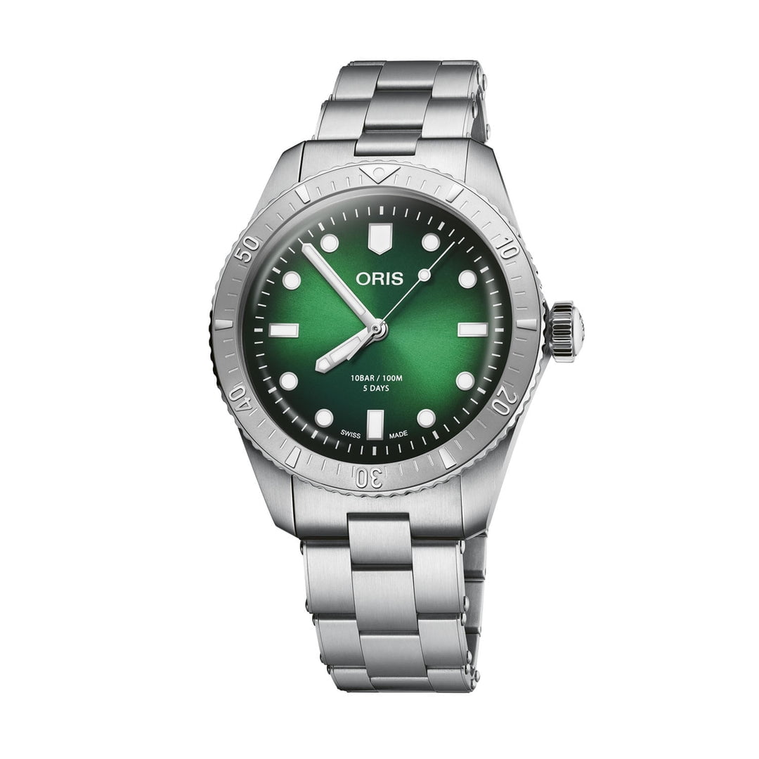 Oris Divers Sixty-Five Automatic Green Dial Steel Unisex Watch 01 400 ...