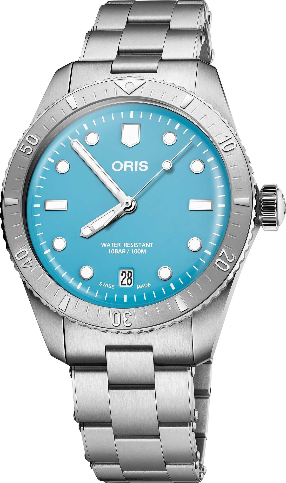 Oris Divers Sixty-Five Cotton Candy Automatic Blue Dial Steel Unisex ...