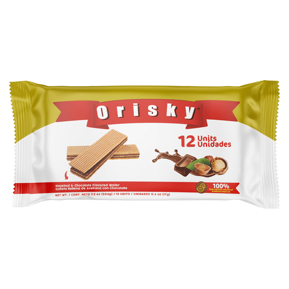 Orisky Chocolate Hazelnut Wafer Cookies, 12 Pack, 7.2 oz - Walmart.com