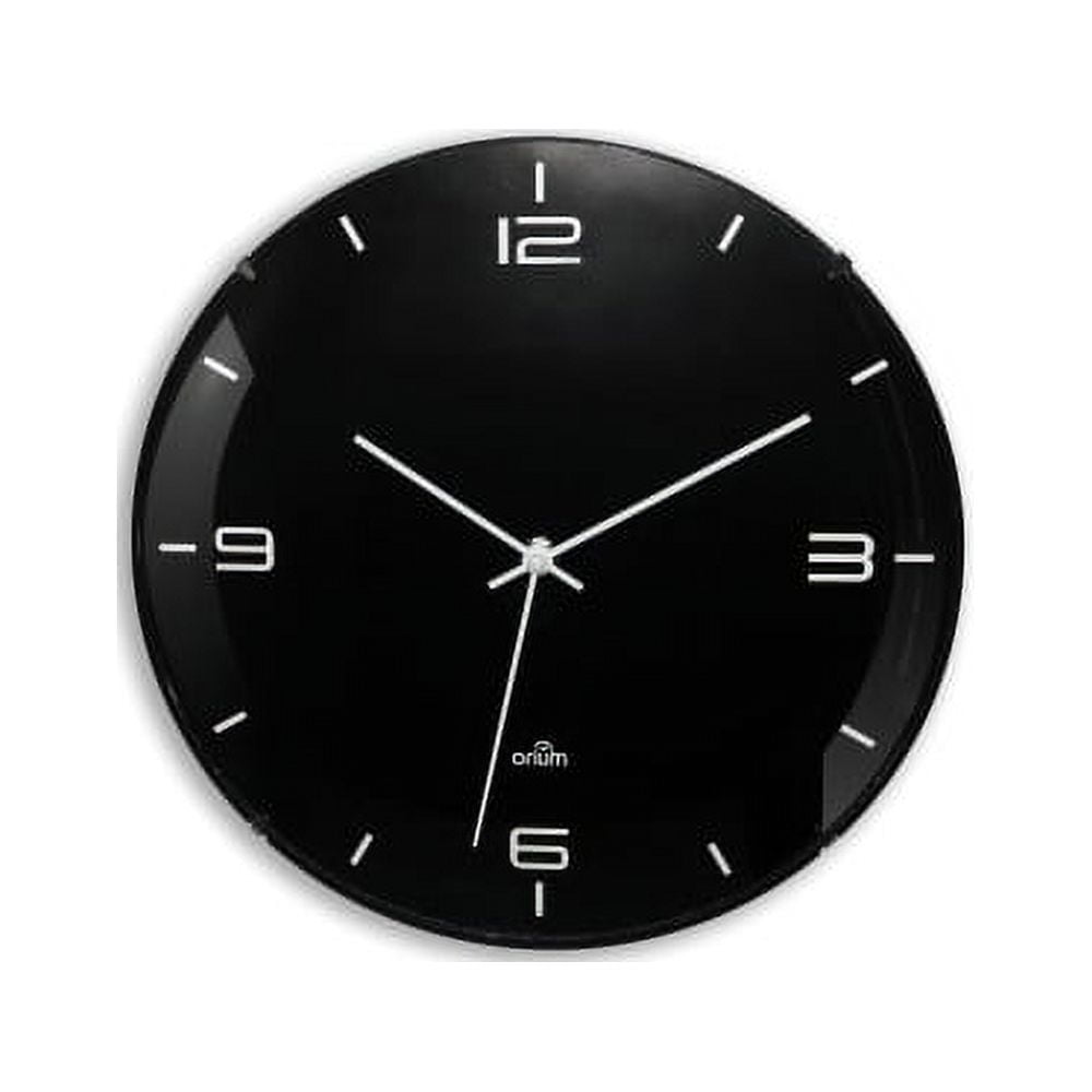 Orium Eleganta Wall Clock Analog - Quartz - Black Main Dial - Black ...