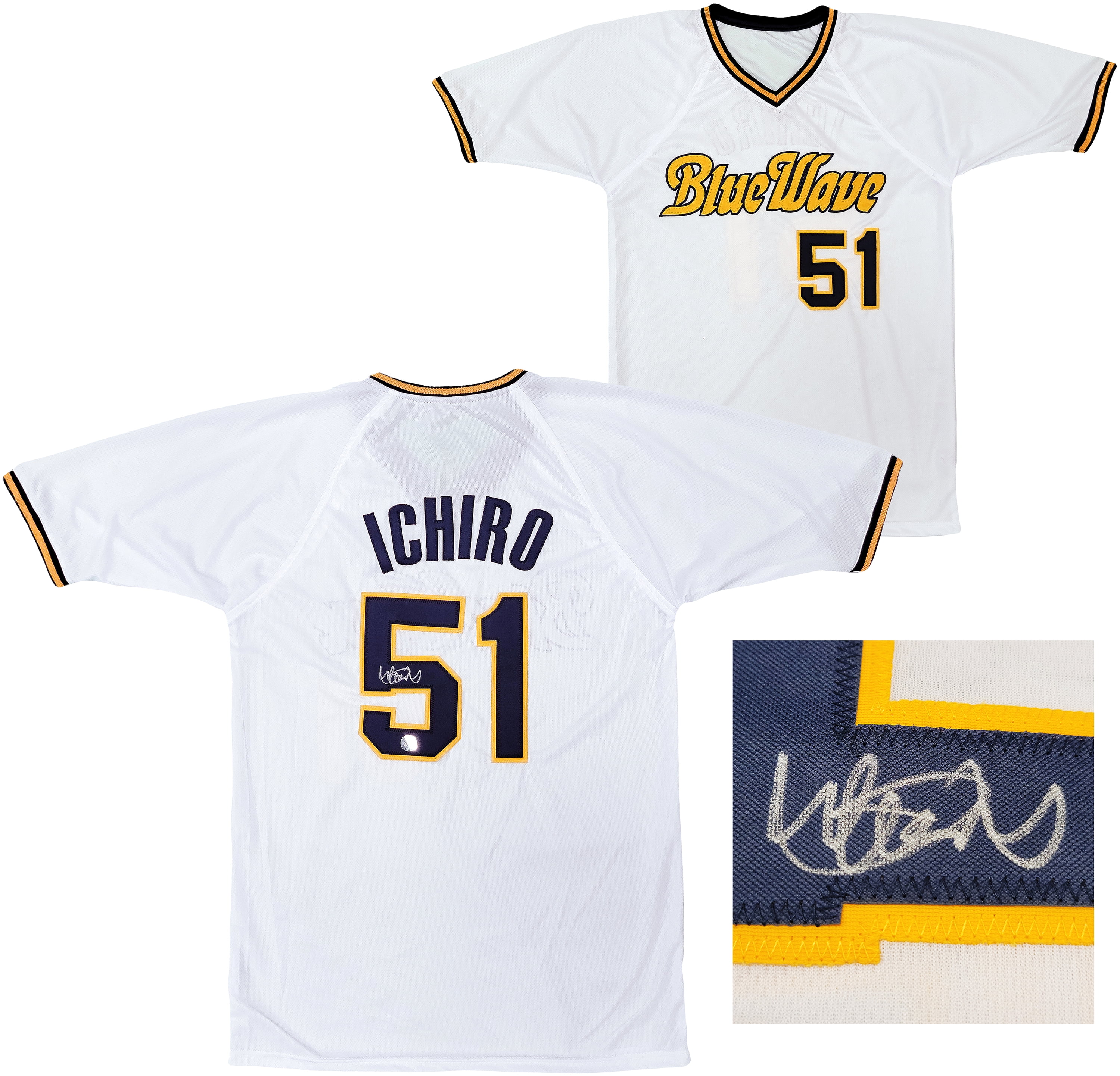 Orix Blue Wave Ichiro Suzuki Autographed White Jersey IS Holo 202071 ...