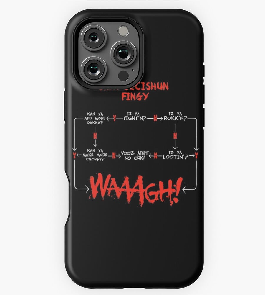 Ork WAAGH Decision Chart GA531 Phone Case for iPhone 11 to 17 Pro Max ...
