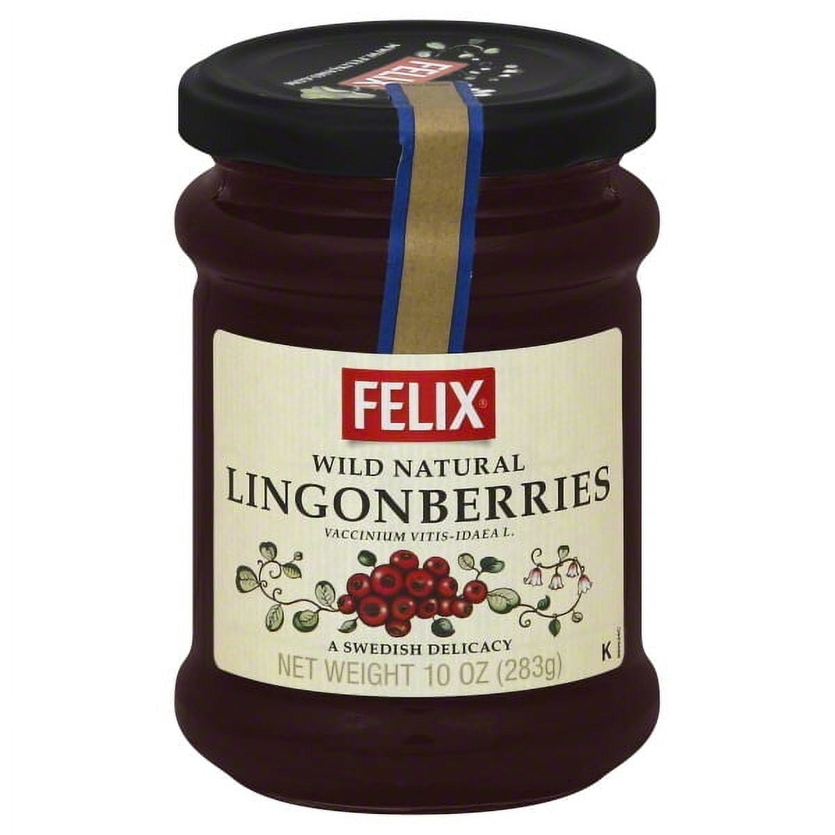 Orkla Foods Sweden Felix Lingonberries, 10 oz - Natural Wild Fruit ...