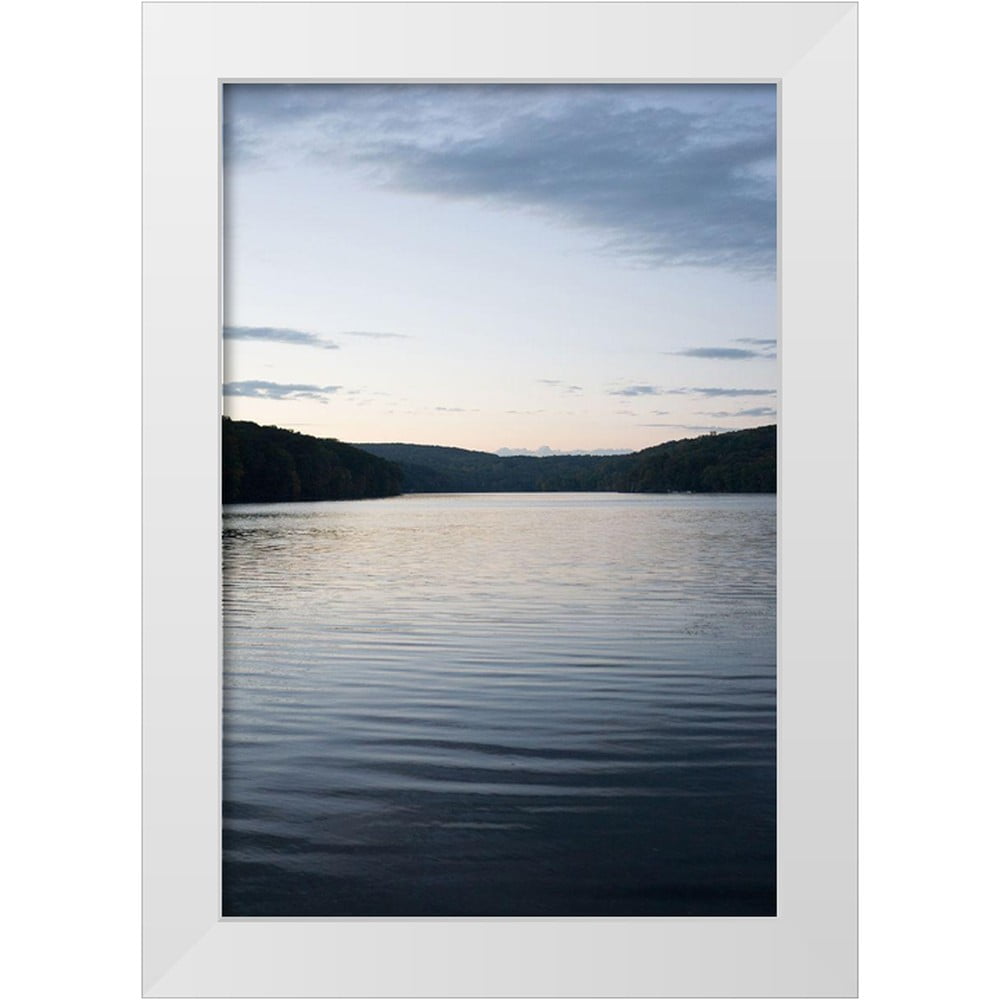 Orlando 11x14 White Modern Wood Framed Museum Art Print Titled - Lake ...