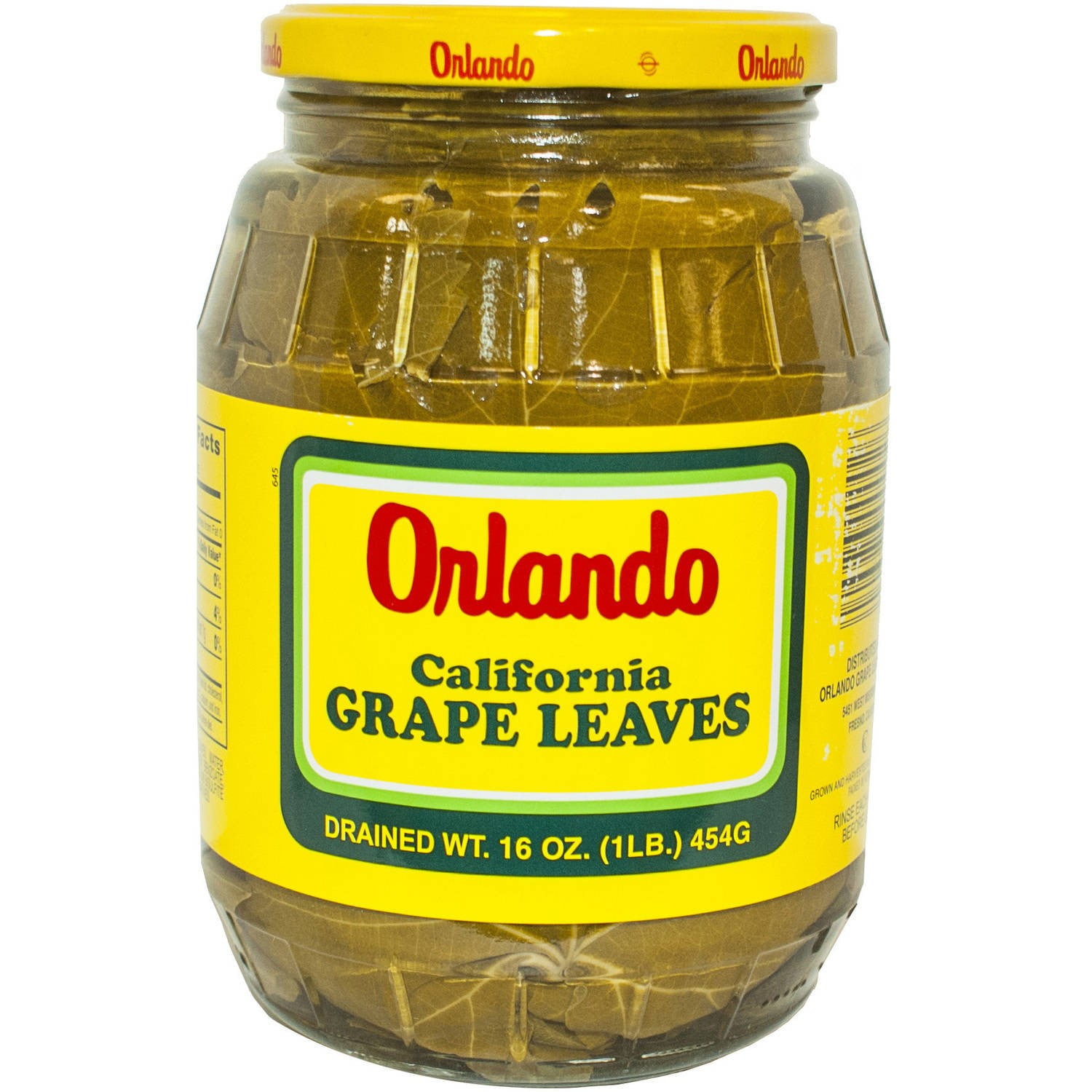 Orlando Kosher California Grape Leaves, 16 oz Jar - Walmart.com