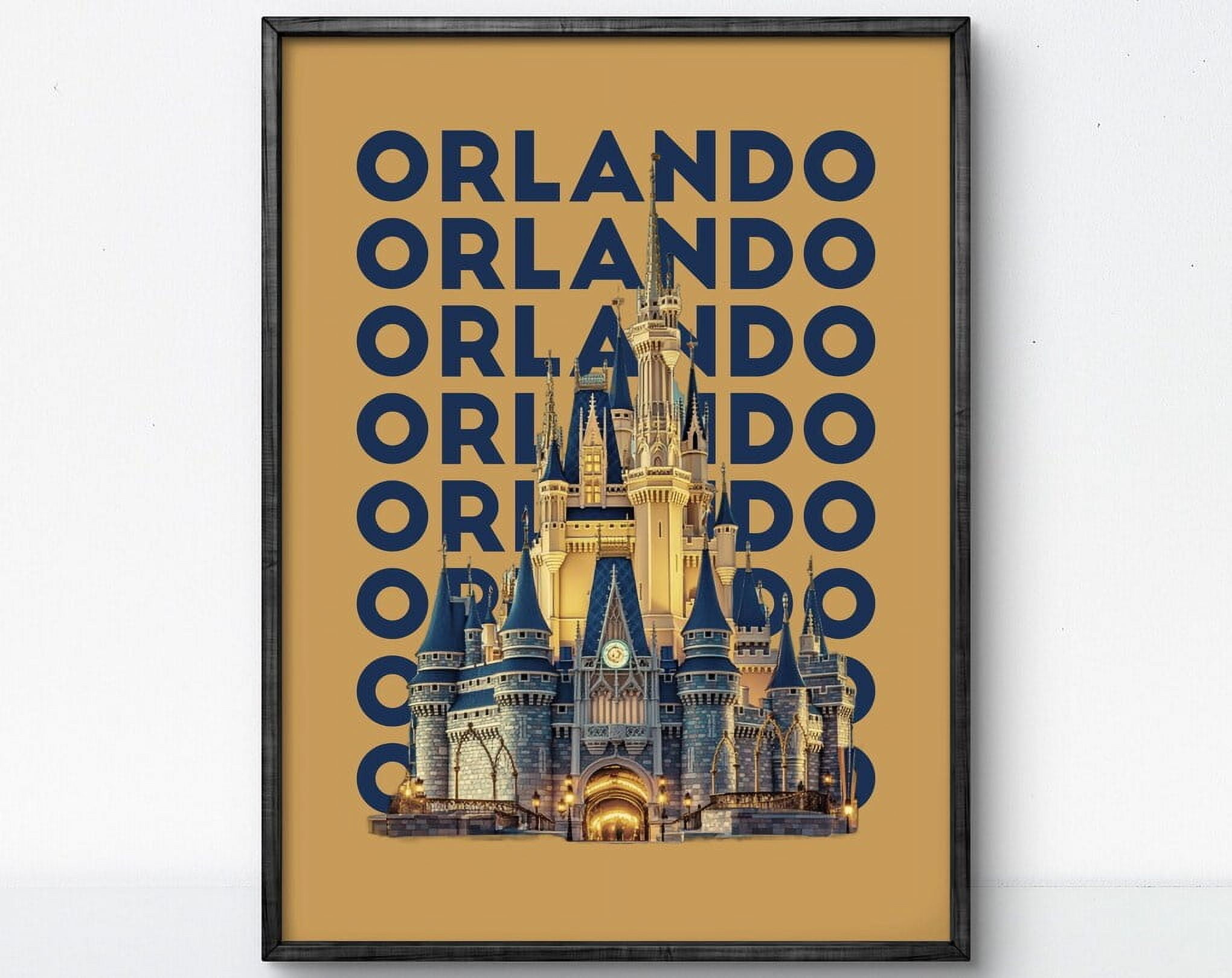 Orlando Castle Poster - Magical Artwork Highlighting The Charm Of ...
