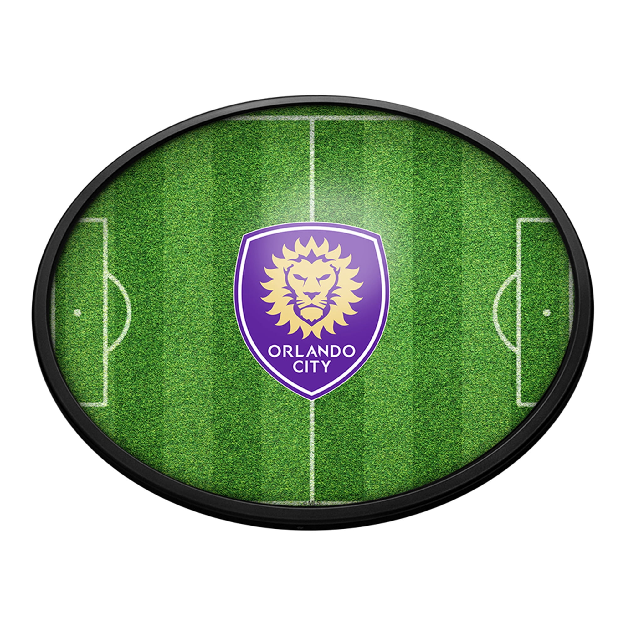 Orlando City SC 18'' x 14'' Slimline Illuminated Field Oval Wall Sign ...