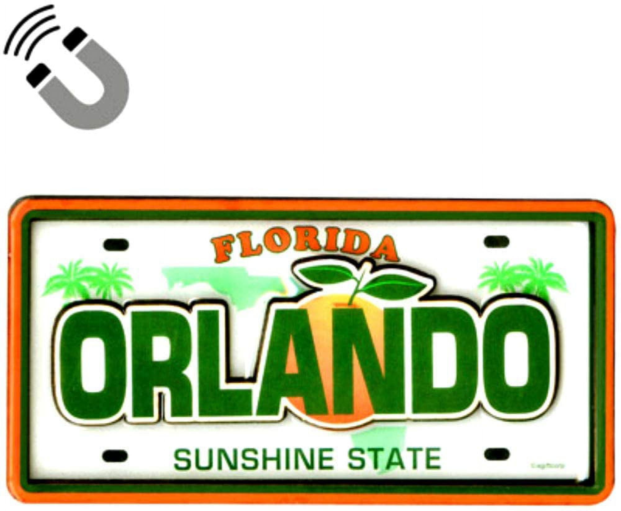 Orlando Florida License Plate Dual Layer mdf magnet - Walmart.com