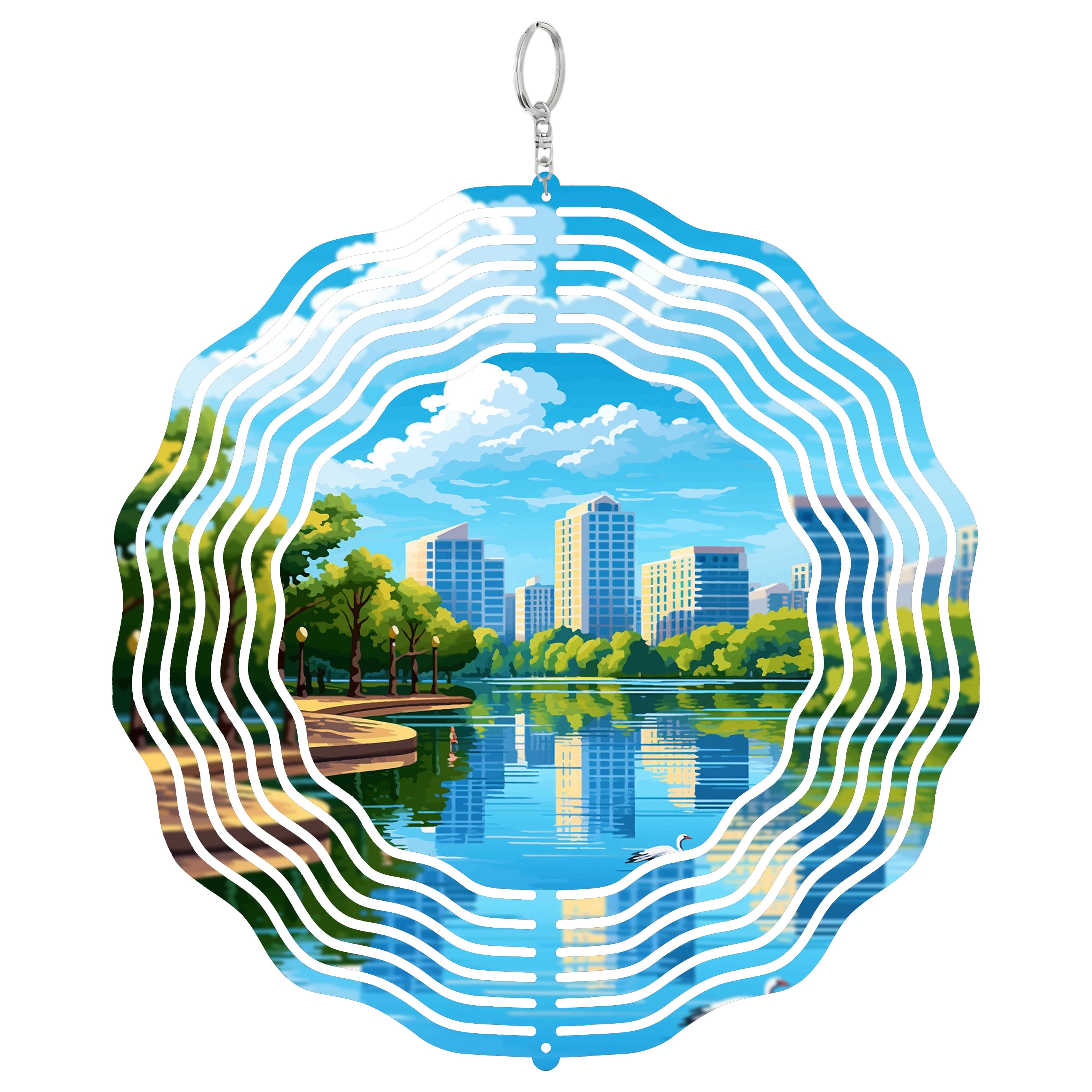 Orlando Florida Theme Park Fireworks 3D Wind Spinner Metal Kinetic ...