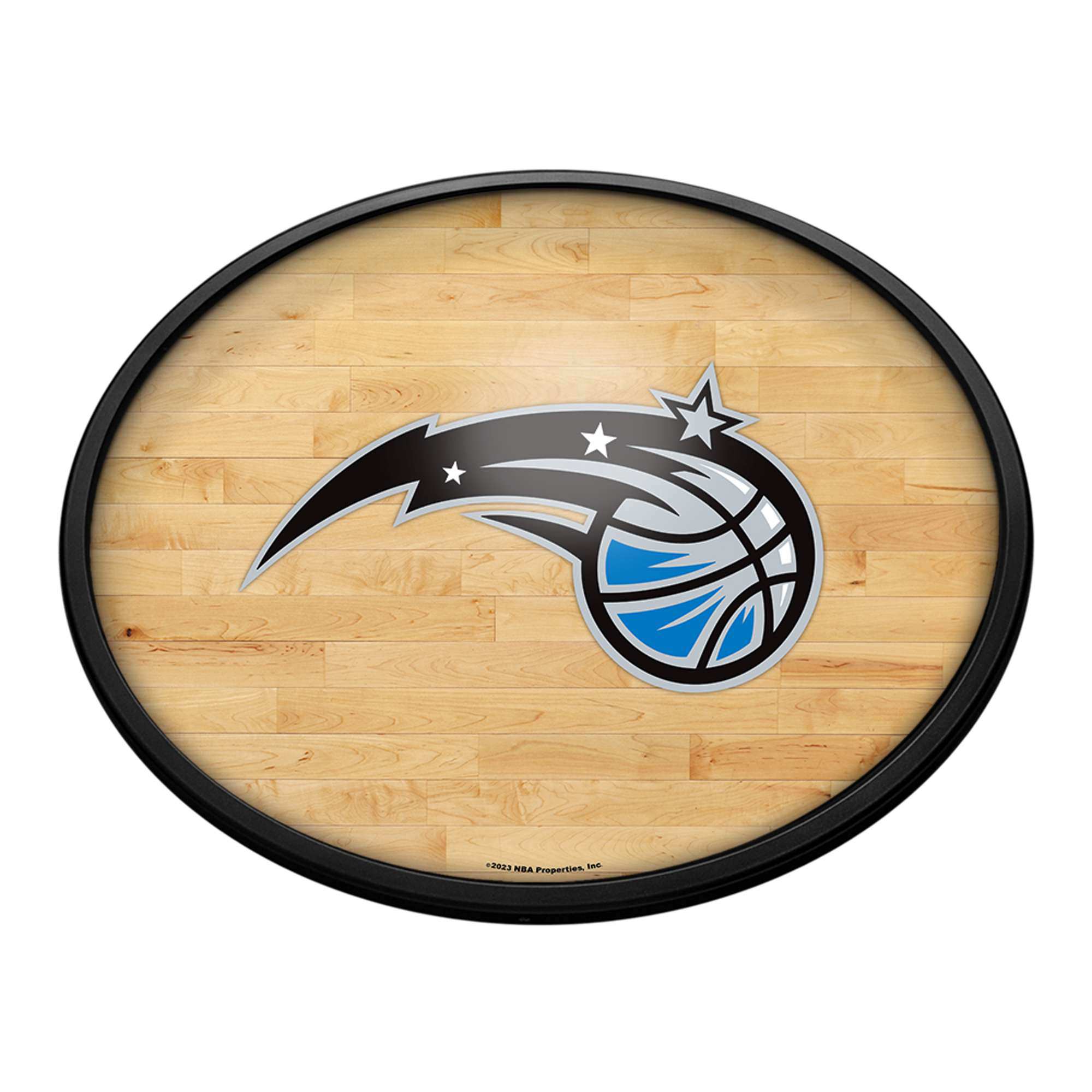 Orlando Magic 18'' x 14'' Slimline Illuminated Striped Oval Wall Sign ...