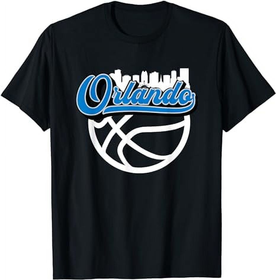 Orlando Vintage Basketball Script City Skyline Fan T-Shirt - Walmart.com