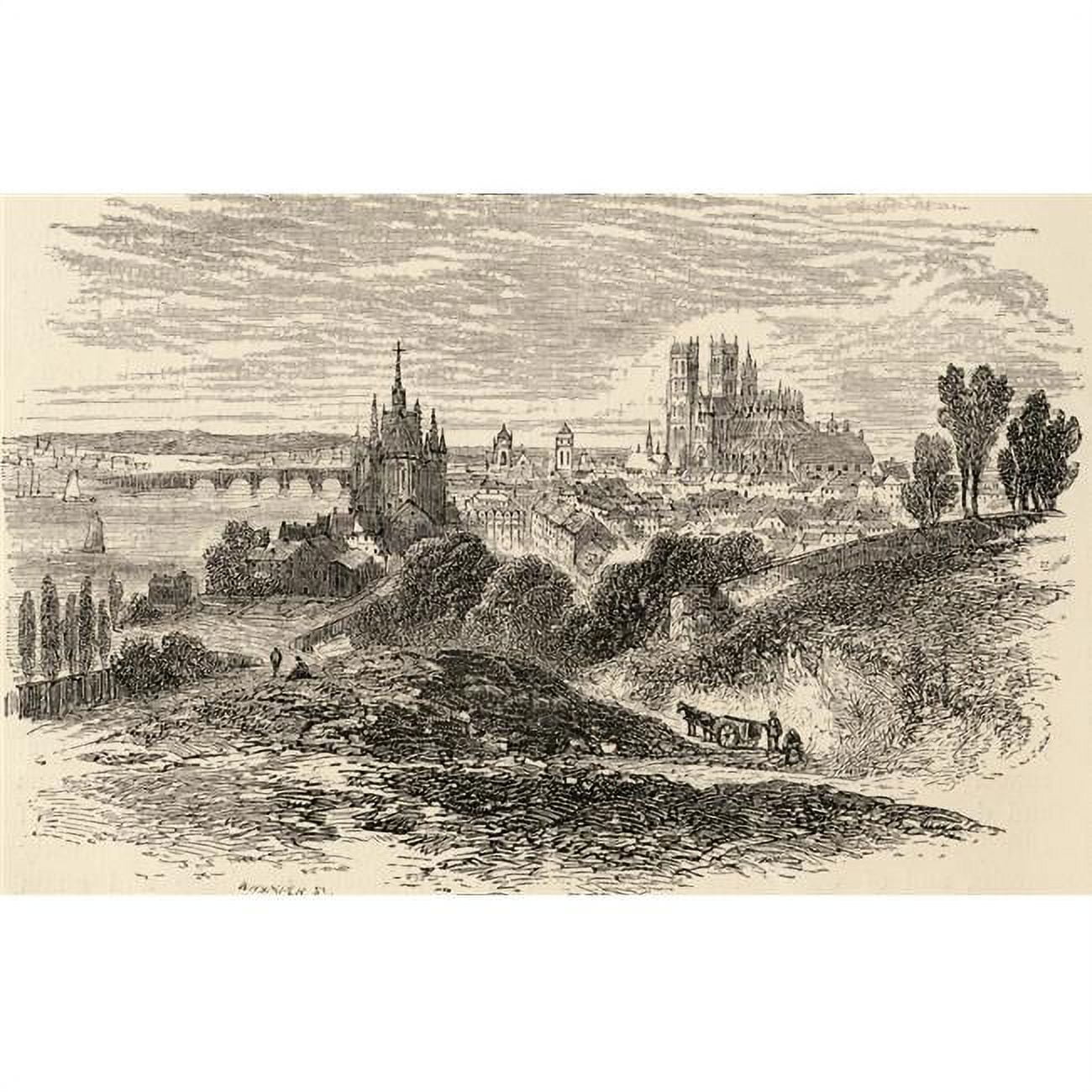 Orleans France From The Book Spanish Pictures by The Rev Samuel Manning ...