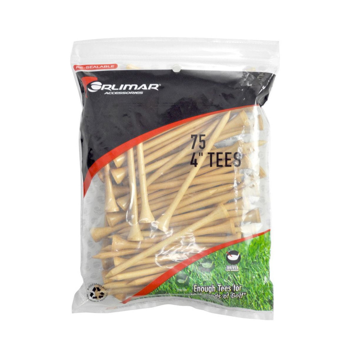 Orlimar 4-Inch Golf Tees 75-Pack (Natural) - Walmart.com